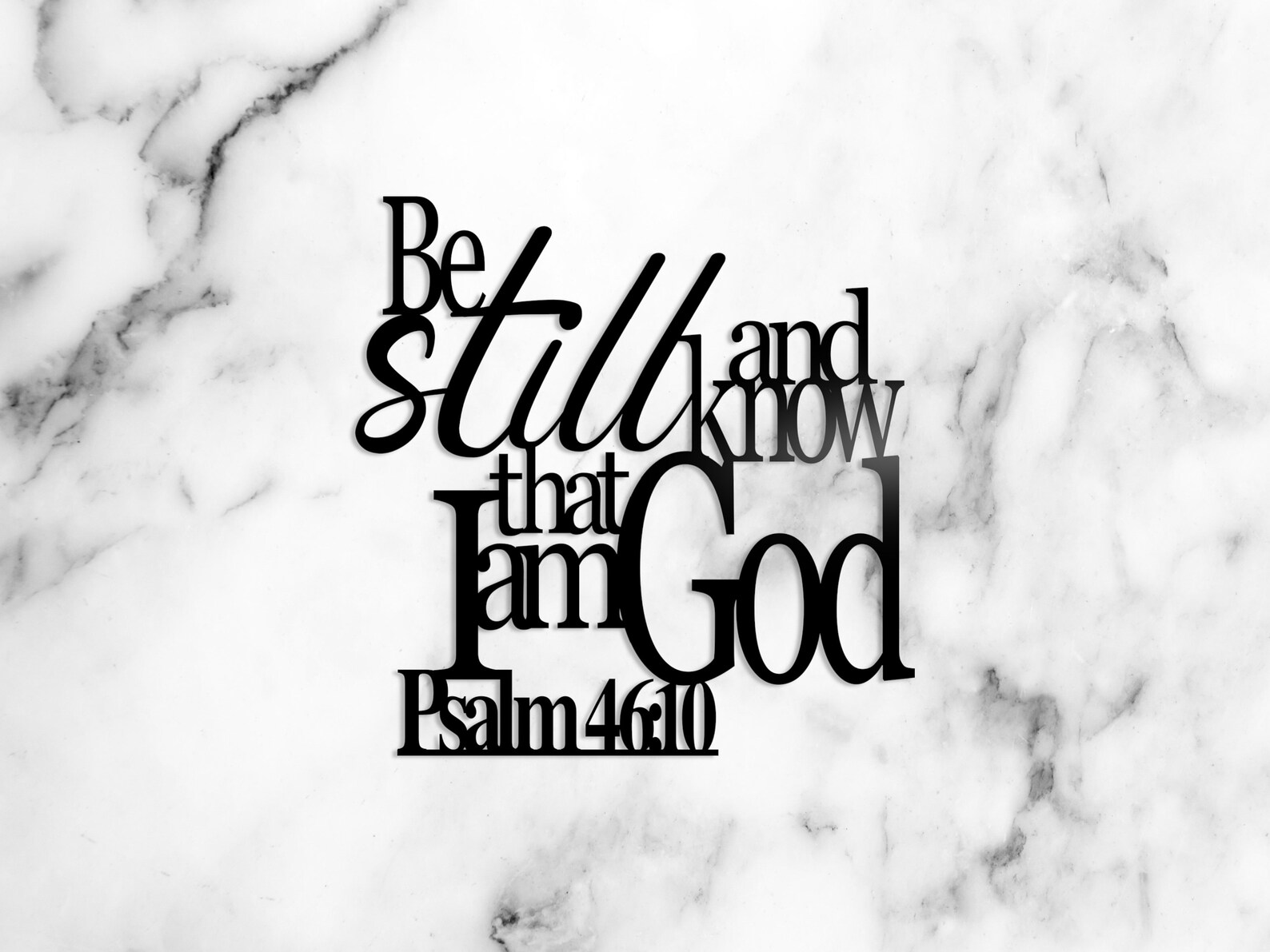 Psalm 46:10 Metal Bible Verse Christian Home Decor Bible - Etsy