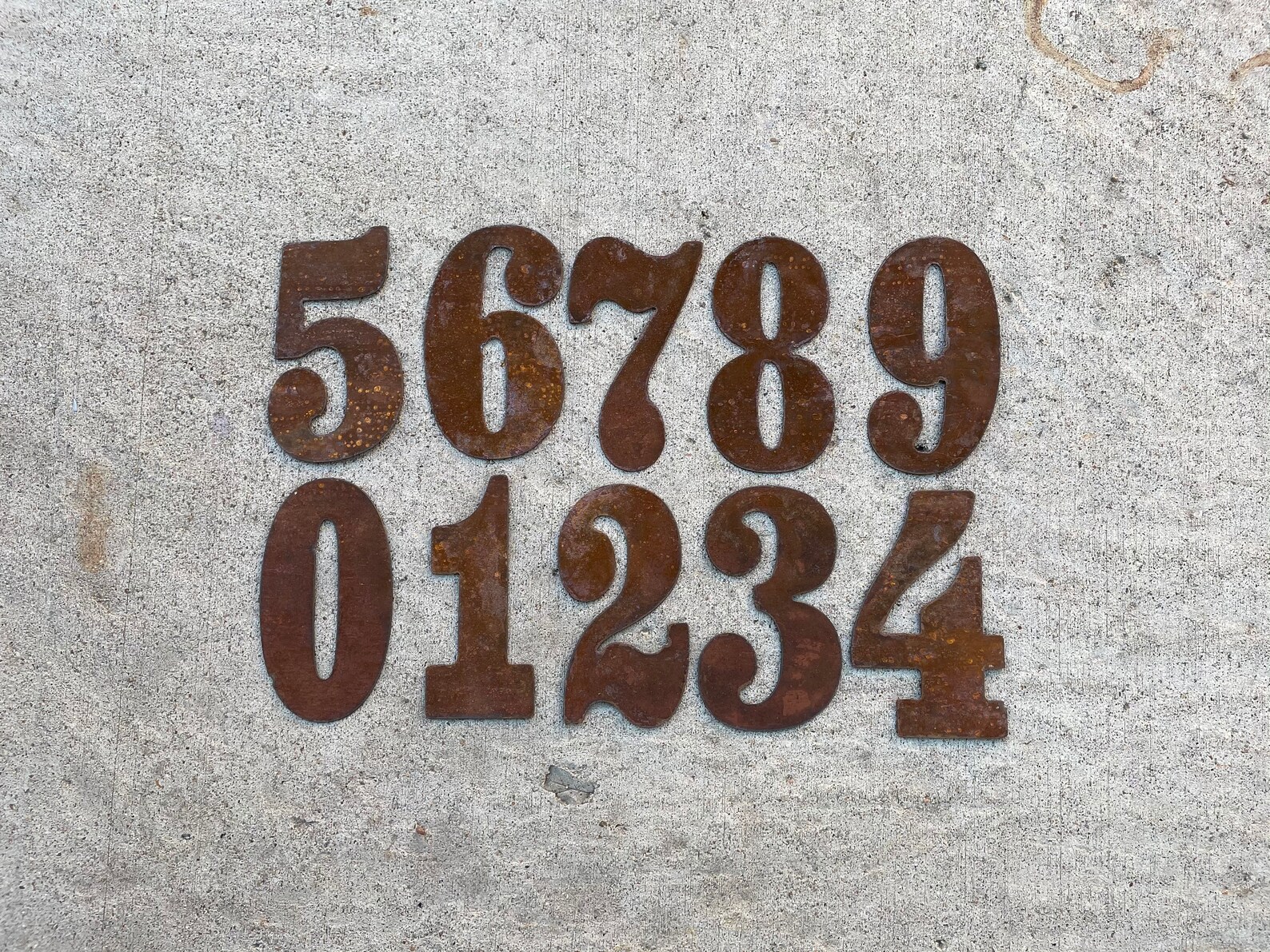 Thin 6.5 Rustic Metal Letters and Numbers A-Z 0-9 Rust - Etsy