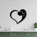 Dog Love Heart Sign, Dog Heart, Custom Metal Sign - Etsy