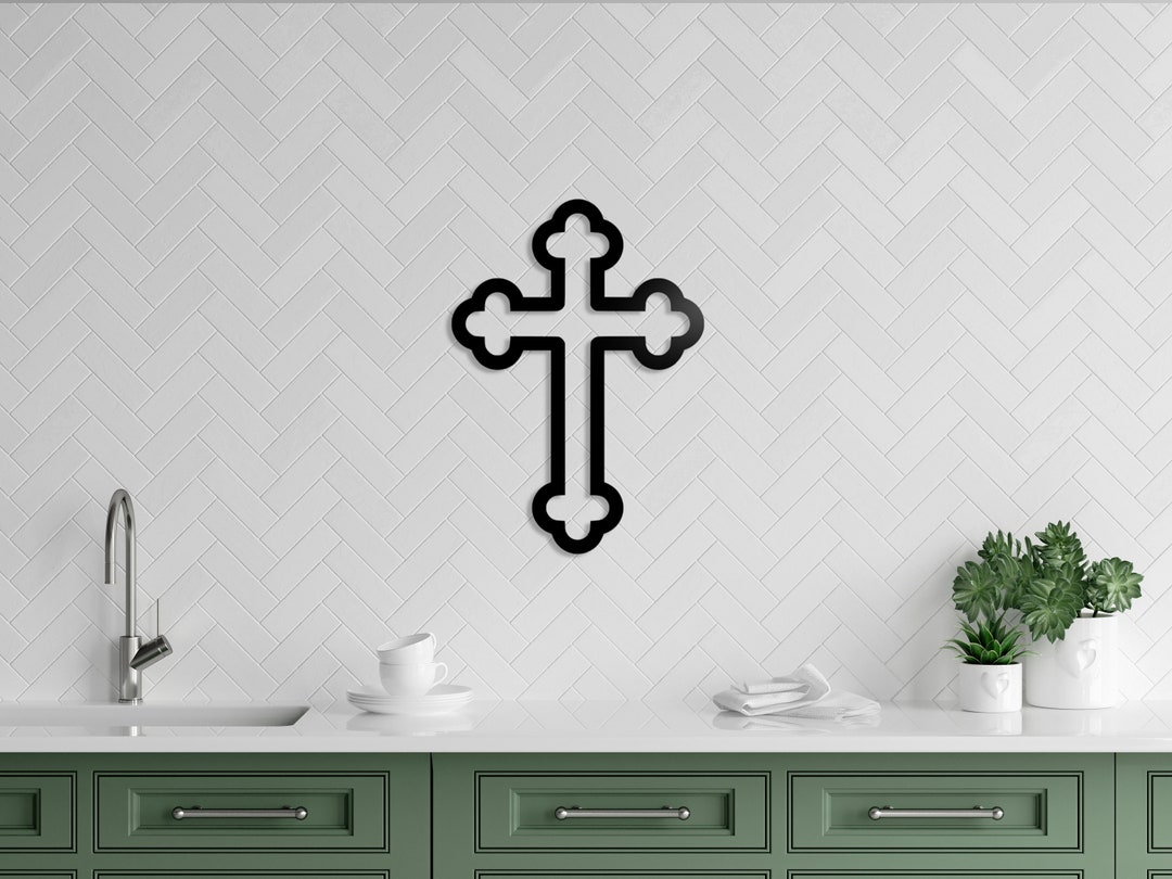 Rustic Metal Cross, Christian Home Decor | Cross Wall Decor | Metal ...