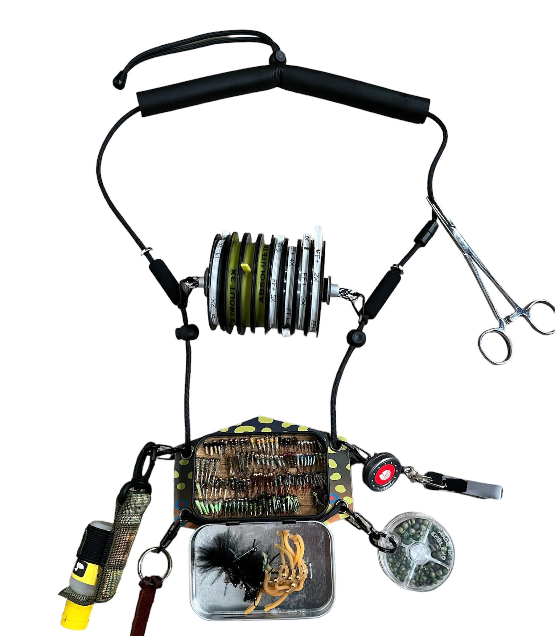 Deluxe Fly Fishing Lanyard 2.0 With Fly Box. Fishing Organizer Fishing ...