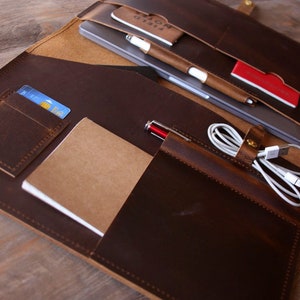 Custom Leather Laptop Covers 15 Inch for Men, Dell Laptop Bag 14 Inch ...