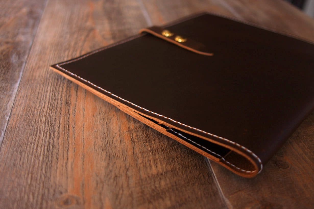 Mens Leather Portfolio Travel Pouch Legal Pad Notepad A4 for | Etsy