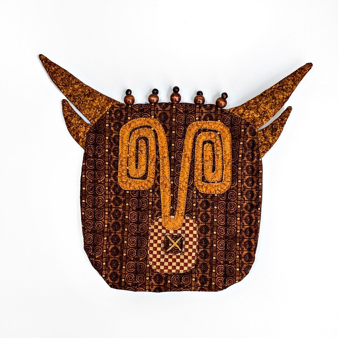 DEMON tribal-style Mini Mask Wall Hanging 8.5h X 9.75w - Etsy