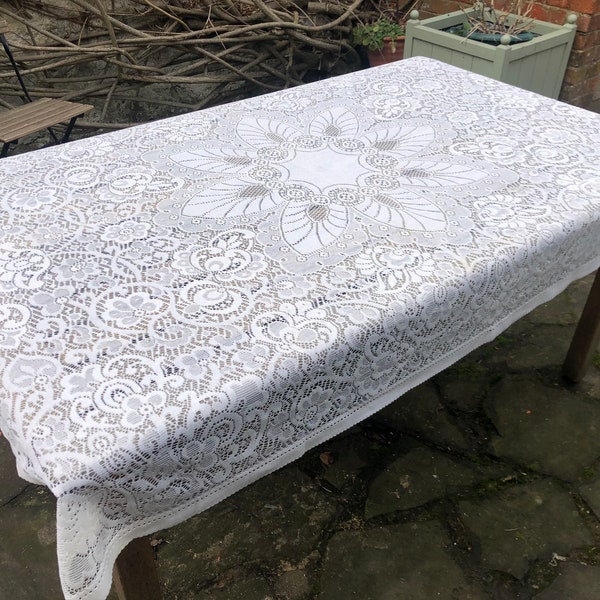 Round Lace Tablecloth - Etsy