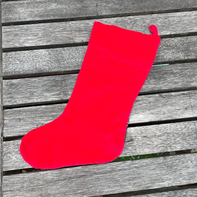 Vintage Christmas Wool Needlepoint Handmade Stocking, Holiday Stocking ...