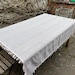 Vintage Large Lace Tablecloth Table Covering Genuine Nottingham Lace ...