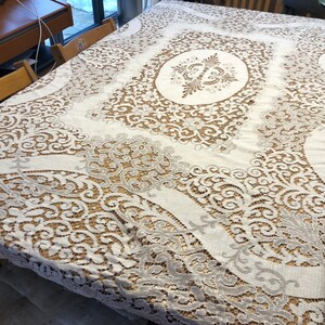 Vintage Lace Tablecloth Table Covering Tablecloth Tea Party Nottingham ...