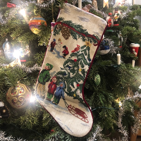 Needlepoint Christmas Stockings - Etsy