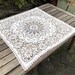 Vintage Large Lace Tablecloth Table Covering Genuine Nottingham Lace ...