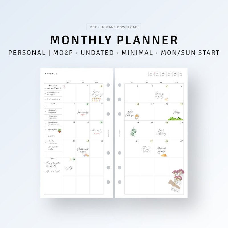 Filofax Printables - Etsy