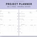 Project Planner Printable B6 Inserts, Project Tracker, Task Management ...