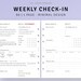 Weekly Reflection Template Printable B6 Inserts, Week in Review, Goal ...