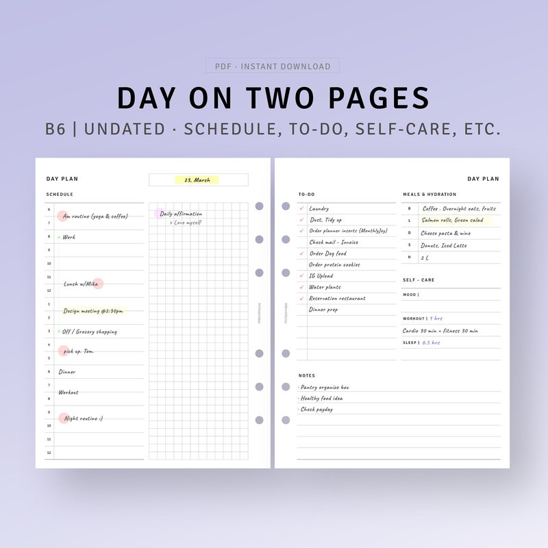 Planner Inserts - Etsy