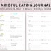 Mindful Eating Journal Printable HP Classic Inserts, Healthy Food ...