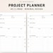 A5 Inserts Project Planner Tracker Printable Project - Etsy