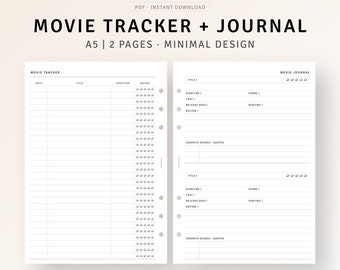 Printable Movie List - Etsy