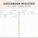 A5 Size, Checkbook Register Printable Template, Finance Planner ...