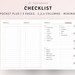 Checklist Printable Pocket Plus Inserts, to Do List, Get It Done List ...
