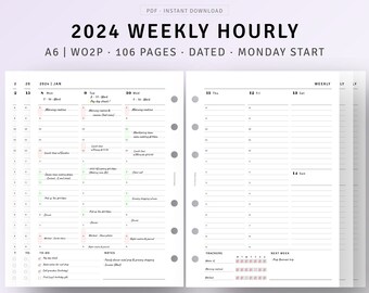 Weekly Time Blocking Planner Weekly Time Block Weekly Time - Etsy