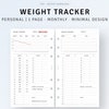30 60 Day Countdown Tracker Printable A5 Planner Inserts, Habit ...