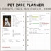 Pet Planner Printable FC Compact Inserts, Puppy Health Records, Pet ...