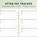 After Pay Tracker Personal Wide Inserts Printable, Payment Tracker ...