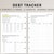 Calorie Tracker FC Compact Inserts Printable Weight Loss Tracker, Food Diary Journal Template ...