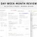 Daily Reflection Weekly Review A4, Letter Binder Printable Monthly ...