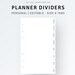 Personal Planner Dividers Printable Template, PDF, PNG, Editable ...