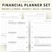 Printable Budget Planner Pocket Size Inserts Bill Organizer - Etsy