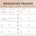 Medication Tracker Printable Happy Planner Mini Ring, Vitamin ...