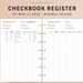Checkbook Register HP Mini Printable Inserts, Spending Log, Transaction ...