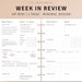 Weekly Reflection Journal Printable HP Mini Inserts, Weekly Review ...