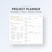 Personal, Project Planner Printable Project Tracker, Task Management ...