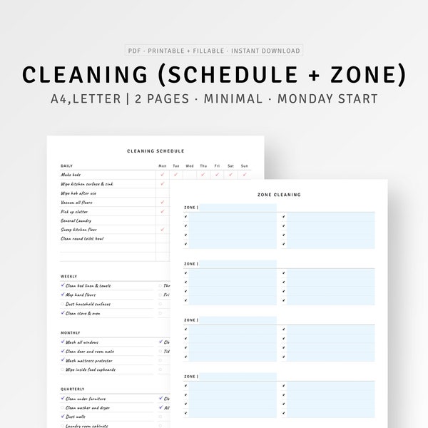 Zone Cleaning - Etsy