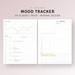 Daily Mood Tracker Printable HP Classic Size Inserts, Mindfulness ...