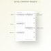 Printable Budget Planner Pocket Size Inserts, Bill Organizer Template ...