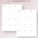 Yearly Important Dates HP Classic Printable Inserts, Birthday ...