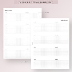 Favorite Quotes Tracker Printable HP Classic, Positive Mindset Quotes ...