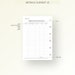 Minimal Work Time Log Planner Pocket Size Inserts, Time Sheet Tracker ...