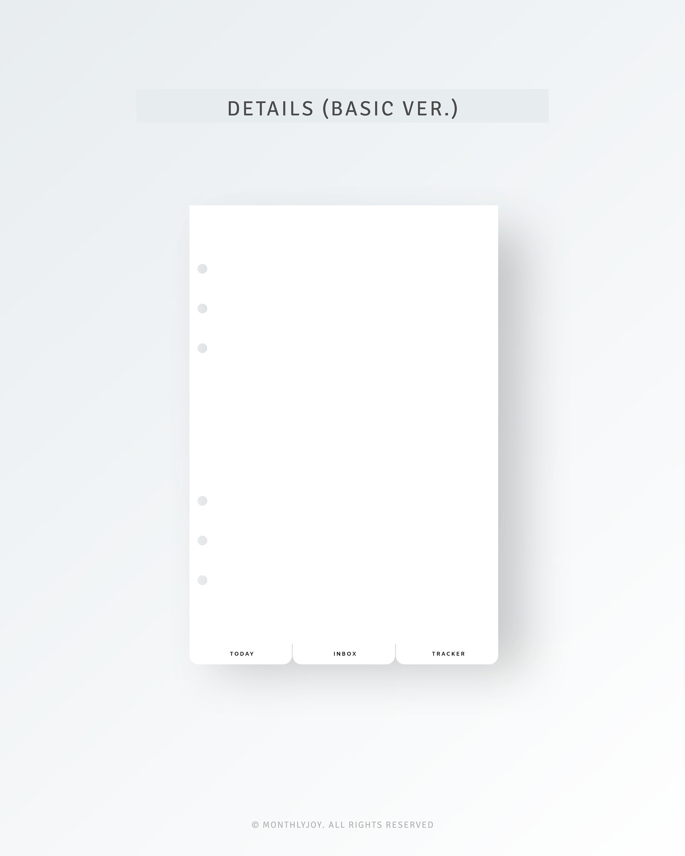 A5 Size | Printable Planner Dividers, Planner Bottom 3 Tabs Template ...