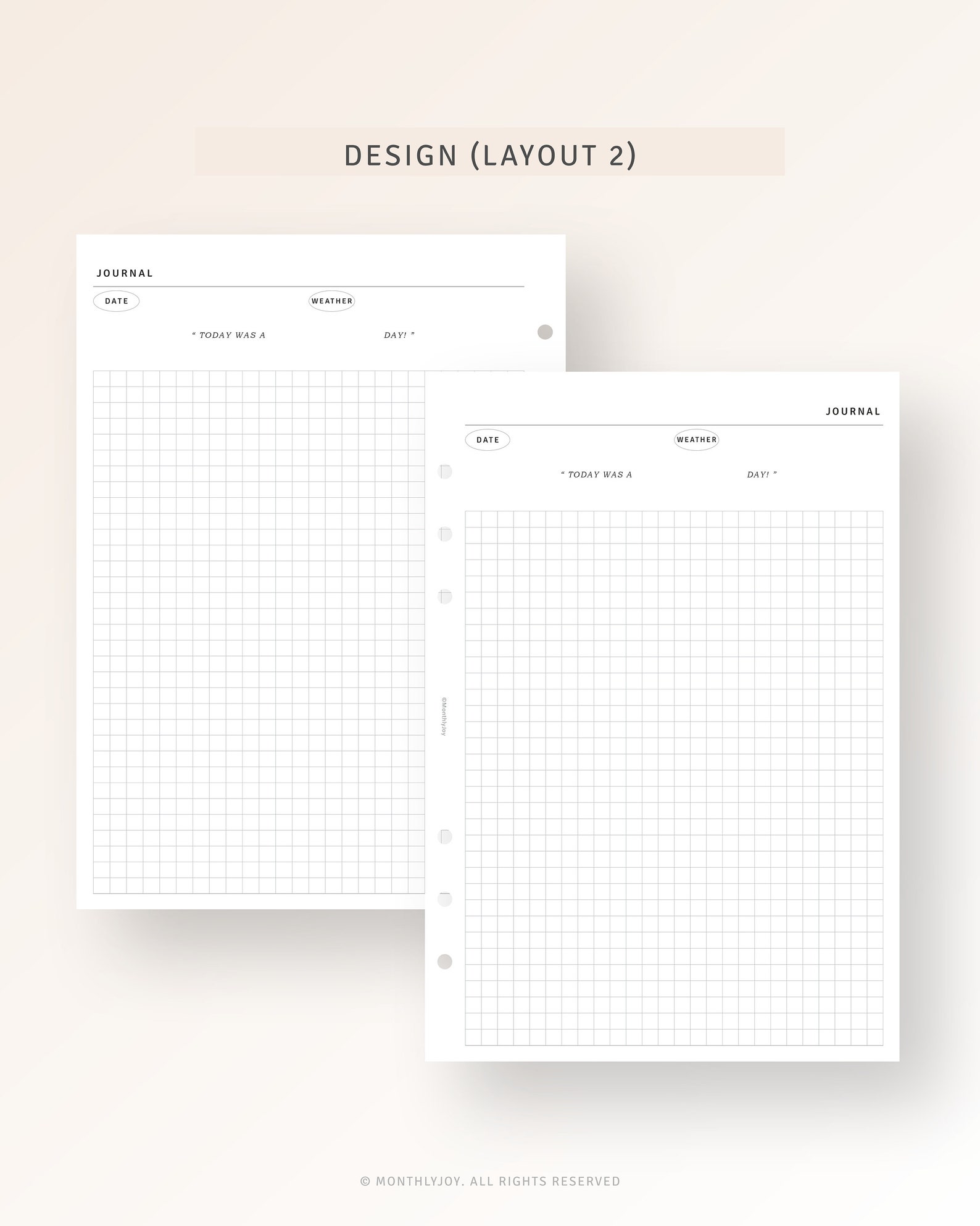 Daily Journal A5 Planner Inserts Printable Daily Mood Diary - Etsy