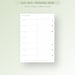 Weekly Overview Template Printable Personal Wide Inserts, Undated ...
