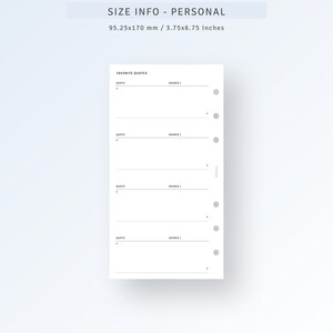 Personal, Favorite Quotes Template Printable Positive Mindset Quotes ...