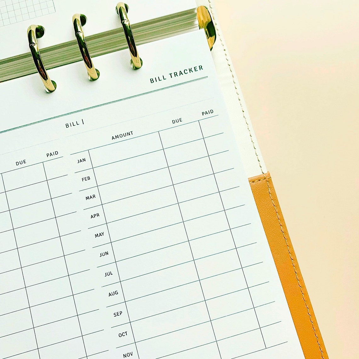 A5 Size Bill Tracker Printable Payment Reminder Financial - Etsy