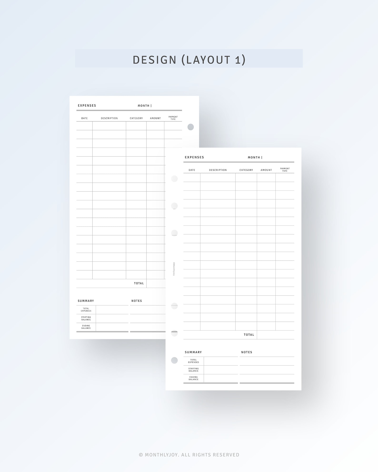 Personal, Expense Tracker Printable Spending Tracker, Monthly Personal ...