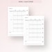 Undated Monthly Planner Pocket Plus Inserts Printable, Month on 2 Pages ...