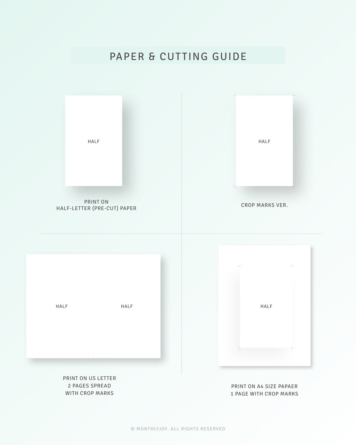 Quarterly Planner Printable Half Letter Inserts 3 Months - Etsy