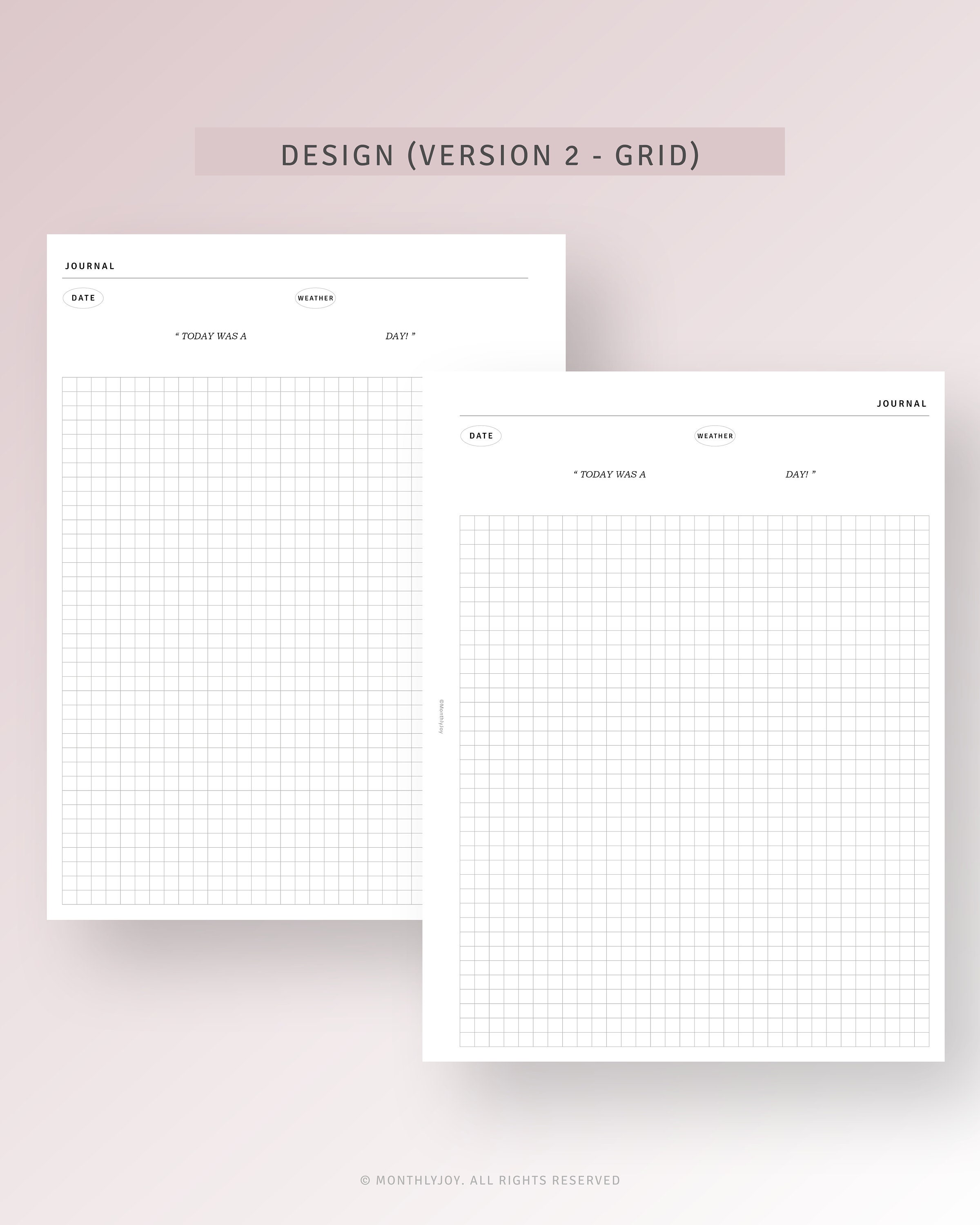 Daily Journal Printable HP Classic Binder, Memory Diary, Daily Review ...